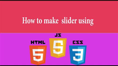 how to create image slider using html css javascript youtube images