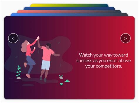 stacked card carousel slider with jquery and css3 animations free