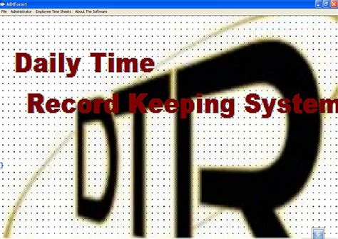 daily time record recording system version 1 0 free source code