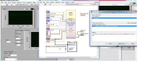tried the solutions posted for this subvi filter not executable