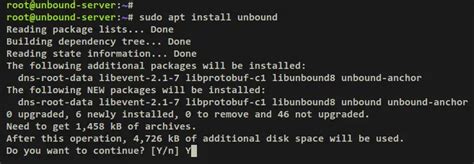 how to set up local dns resolver with unbound on ubuntu 22 04