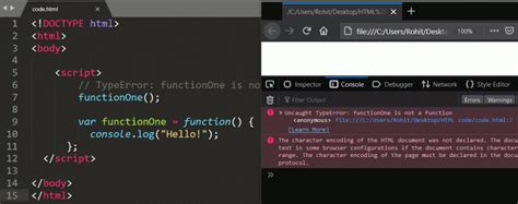 difference var functionname function {} and function functionname