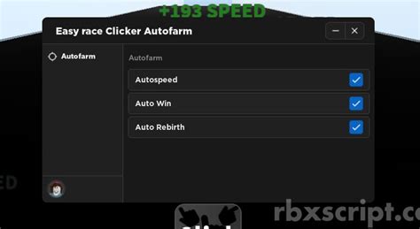 easy race clicker fast auto win auto rebirth auto speed scripts