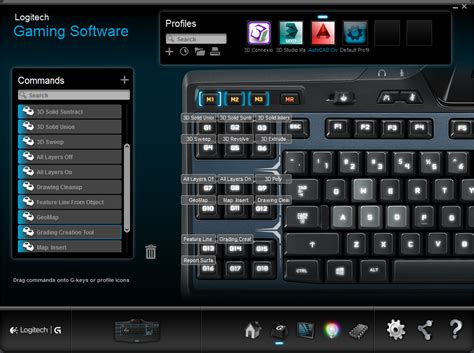 poly in 3d logitech g510s gaming keyboard for autocad