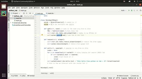 python kivymd dynamic mdtabs add remove and interactions youtube