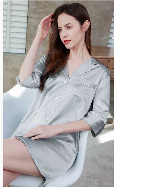 22 Momme Classic Womens Silk Nightshirt