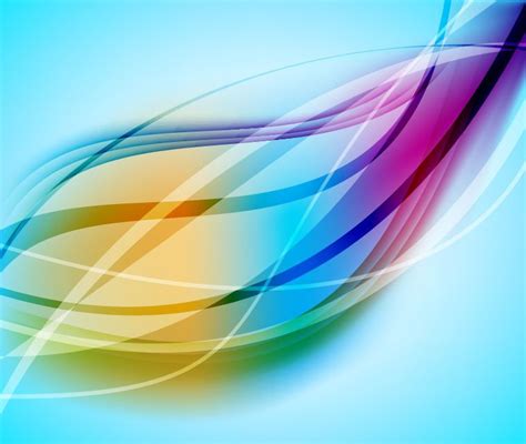 Creative Abstract Background With Colorful Curves Vector Download