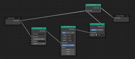 geometry nodes how can i align my points models rotation along the