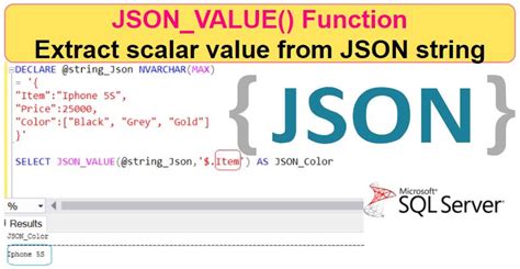 sql json value function sqlskull