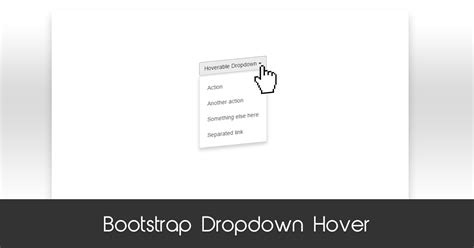 bootstrap dropdown hover
