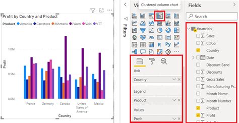 power bi clustered column chart spacing juliananson