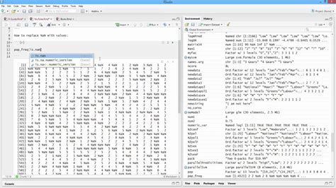 how to replace nan with values in r [hd] youtube
