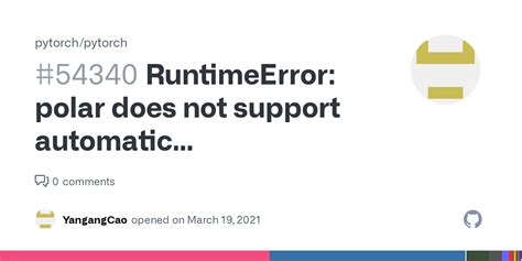 runtimeerror polar does not support automatic differentiation for