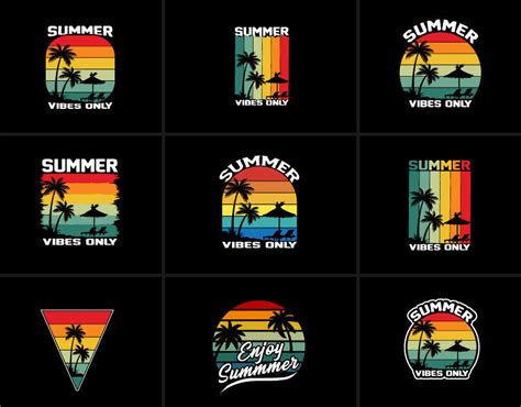 Summer Sunset Retro T Shirt Design By Nurearth On Deviantart
