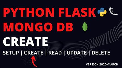 python flask mongodb create documents youtube