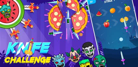 knife challenge fruits knife and balloon hit game