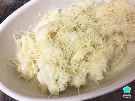 Coliflor Al Horno Con Bechamel Y Queso Fácil