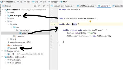 java maven error using intellij is referencing itself