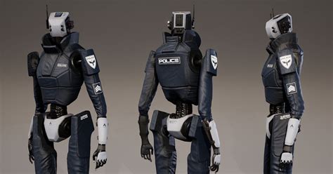 robot3 3d characters unity asset store