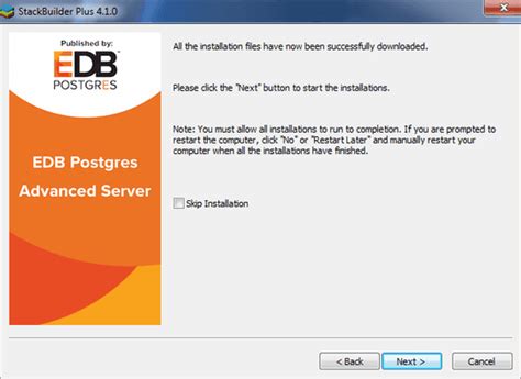 edb docs edb postgres advanced server v11 using stackbuilder plus