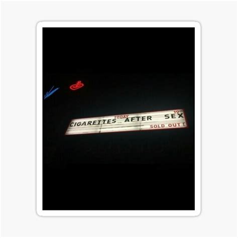 Cigarettes After Sex Band Sticker For Sale By Rockfanstore Redbubble