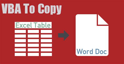 copy and paste an excel table into microsoft word with vba