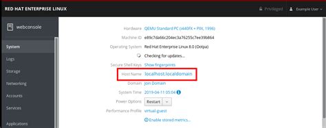 chapter 2 configuring system settings in the web console red hat
