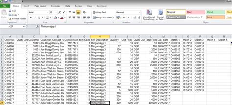 excel matching customer orders by item and quantity