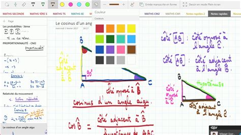 cosinus d un angle 3ème exercices corrigés youtube