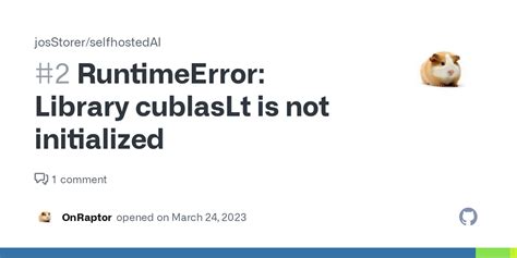 runtimeerror library cublaslt is not initialized · issue 2