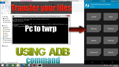 how to transfer files in recovery mode how to adb push twrp how to my