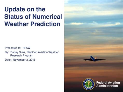 Update On The Status Of Numerical Weather Prediction Ppt Download