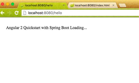 angular 2 with spring boot