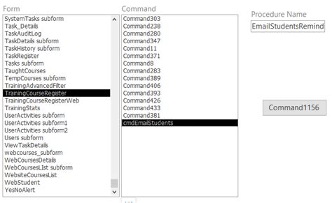 ms access programmatically press button stack overflow