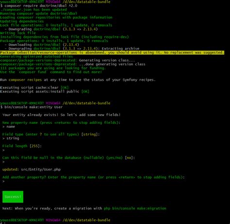 error undefined constant doctrine dbal types type json array when