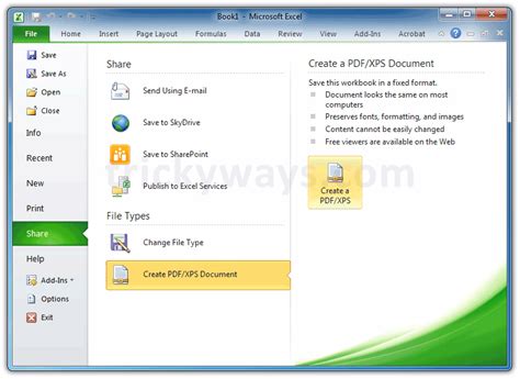 save excel file as pdf create pdf from excel