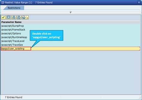 sap gui how to enable scripting in sap