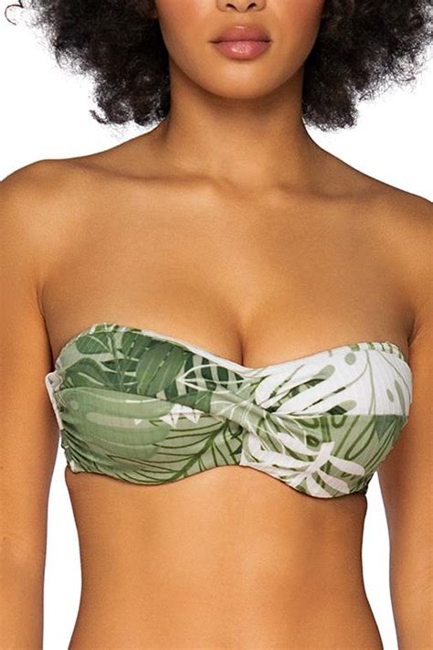 2021 Sunsets Palm Grove Iconic Twist Bandeau ♻ Shopperboard