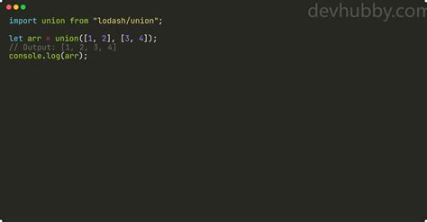 how to merge two arrays in lodash