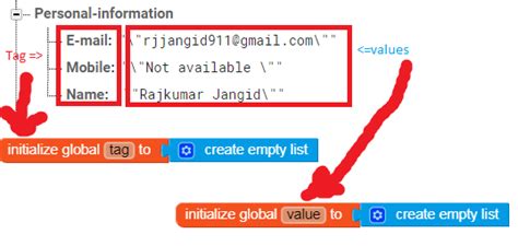 how to store of firebase tags and values in global variable discuss