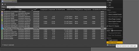 asset browser unreal engine documentation