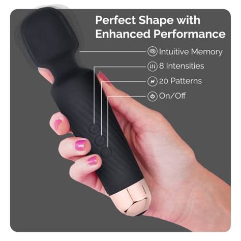 Luna Rechargeable Vibrator Wand 20 Patterns And 8 Speeds [ G Spot