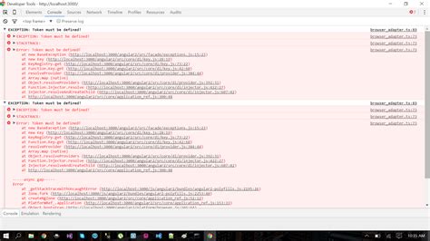 node js exception token must be defined stack overflow