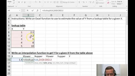 interpolation excel interpolate values in excel using