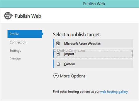 deploying asp mvc web site on windows azure dotnetcurry