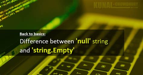 what s the difference between null string and string empty