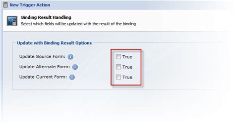 trigger action execute binding loorms help center