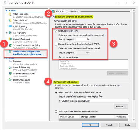 configure hyper v replication step by step