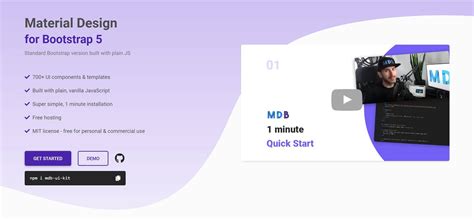 bootstrap landing page blocks hero sections