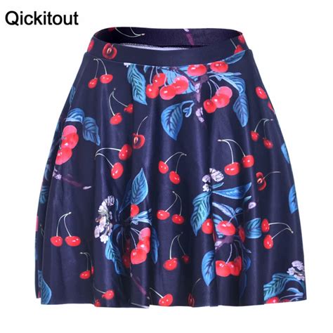 Qickitout Skirts 2016 Plus Size Sexy New Slim Womens Forest Cute Red